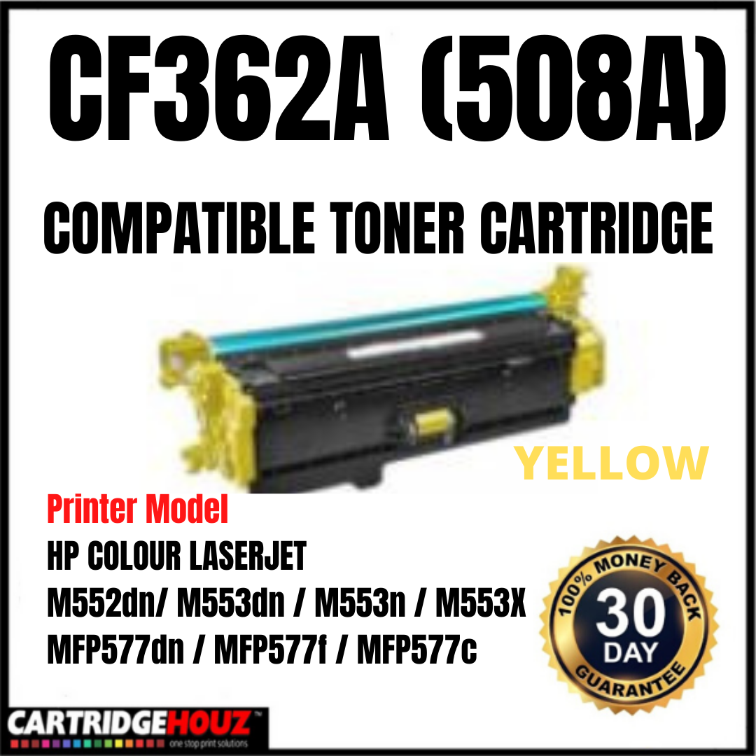 YELLOW CF362A 508A Compatible Toner Cartridge for HP LaserJet ...